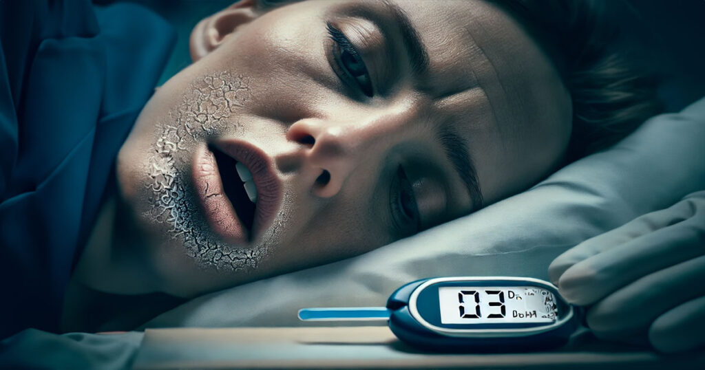 Sign of diabetes: Dry mouth at night, A possible sign of diabetes
